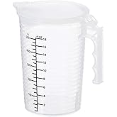Amazon.com: PATIKIL Graduated Beaker, 250ml PP Plastic Liquid Measuring Cup Double Sided Black ...