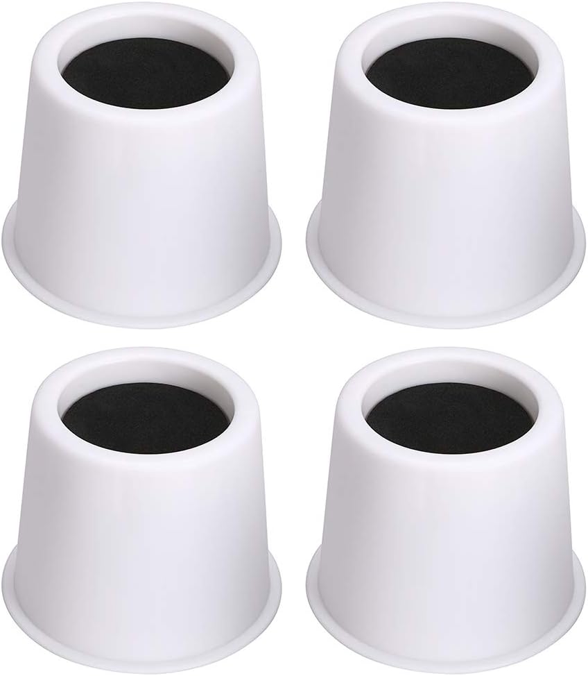 BTSKY Set of 4 Pieces 7.6cm Round Bed Risers Chair Risers Desk Risers ...