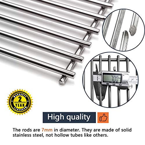 Hongso 19 1/4 inch Durable 304 Stainless Steel Solid Rod Grill Grates ...