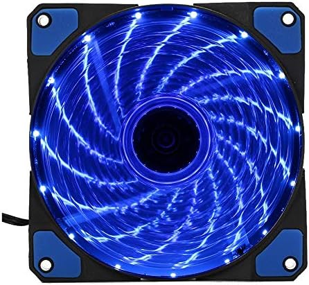 Ultra Silent PC Case Fan Blue 15 Lights LED DC 12V 4Pin 120mm price in ...
