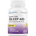 Amazon.com: Puregen Labs Sleep Aid Caplets, Diphenhydramine HCl 25mg - 220 Count | Supports ...
