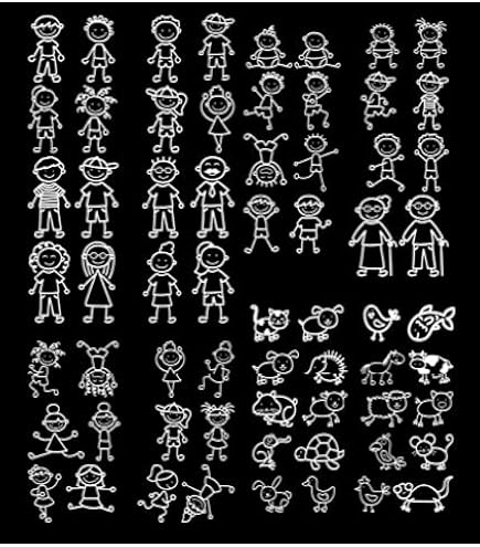 Decals For My Truck Rosie Decals Funny Stick Family Decal - 6 Inch ...