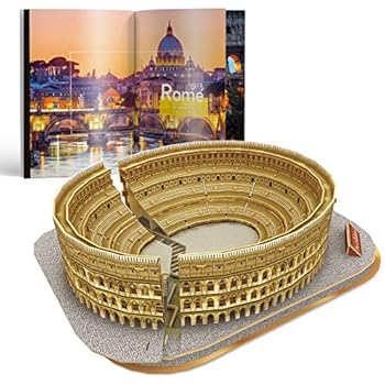 Amazon.com: Roman Colosseum 3D Puzzle with Book, 131-Piece: Toys & Games