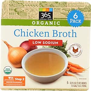 Amazon.com : 365 Everyday Value, Organic Low Sodium Chicken Broth, 32 ...