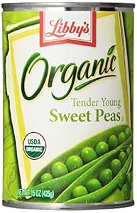 Amazon.com : Libby's Organic Sweet Peas, 15-Ounces Cans (Pack of 12 ...