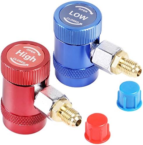 YSTOOL Automotive AC R1234yf Adjustable Quick Coupler Adapter Kit HVAC ...