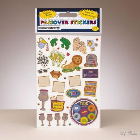 Amazon.com: Prismatic Passover Stickers - 2 Sheets: Everything Else