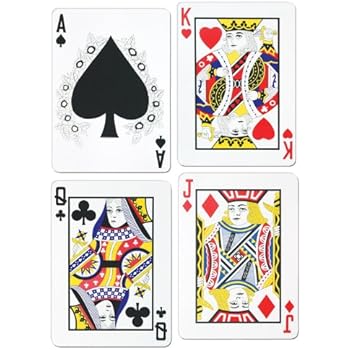 Amazon.com: Pkgd Playing Card Cutouts (4/Pkg): Kitchen & Dining