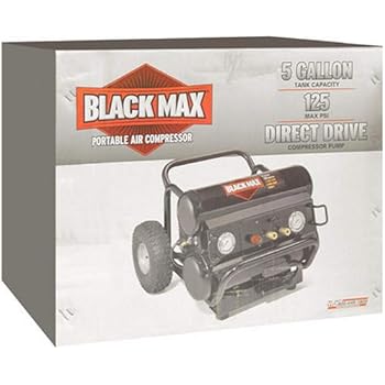 Amazon.com: Black Max Portable Air Compressor - 5 gallon: Home Improvement
