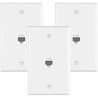VCE 1 Port Keystone Wall Plate UL Listed 10-Pack, Single Gang Wall ...