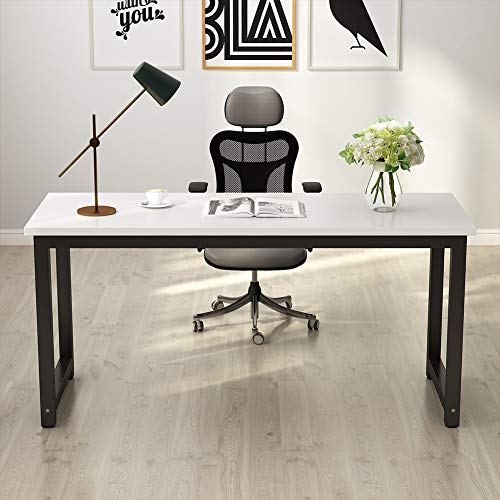 Tribesigns Computer Desk, 55 Inch Large Office Desk Computer Table ...