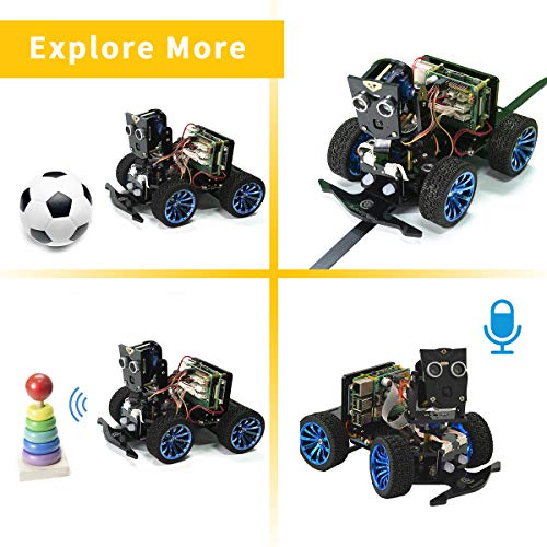 Adeept Mars Rover PiCar-B Robot Car Kit for Raspberry Pi 4 3 Model B B+ ...