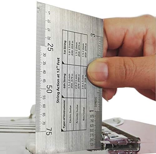 Double Sided Multi Function String Action Ruler Gauge Tool Both Metric ...