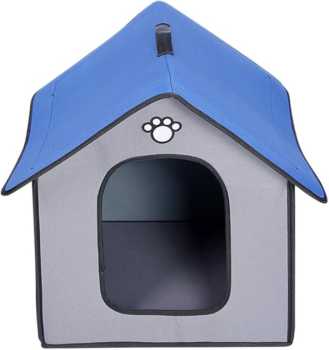Soft Dog Cat Pet House Washable Indoor Dog House Triangle Roof Pet Bed ...
