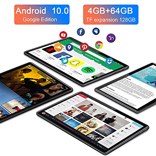 Android 11 Tablet, 2 in 1 Tablet 10.1 inch,5G Dual WiFi Tablet, 4GB RAM ...