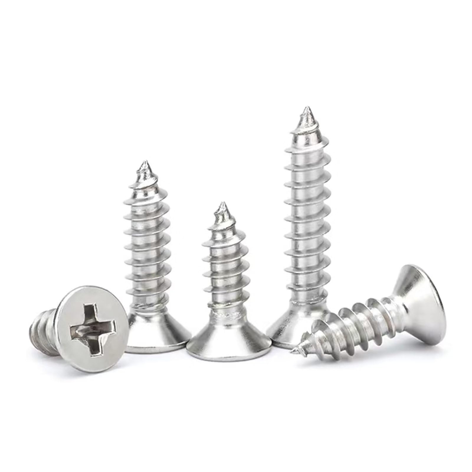 M3.5 X 60mm Flat Head Wood Self Tapping,Sheet Metal Screws,Phillips Drive Countersunk Wood ...