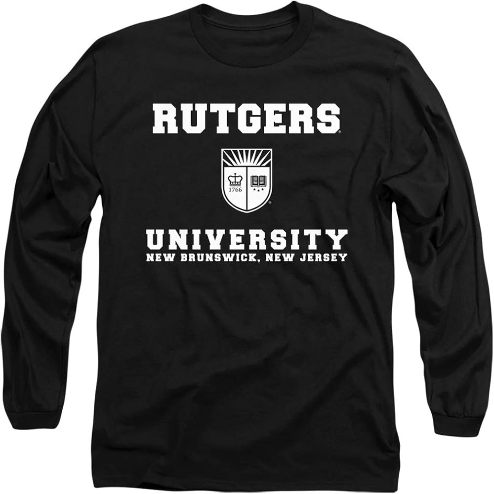 Amazon.com: Rutgers University Official Shield Unisex Adult Long-Sleeve ...