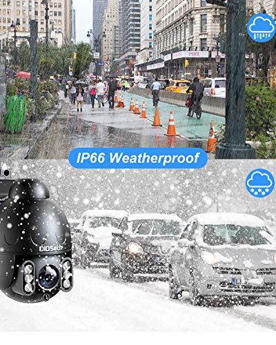 [Updated 5X Optical Zoom] PTZ Security Surveillance Cameras, Outdoor ...