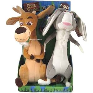 Amazon.com: Open Season Elliot & Rabbit Plush Toy Set: Toys & Games