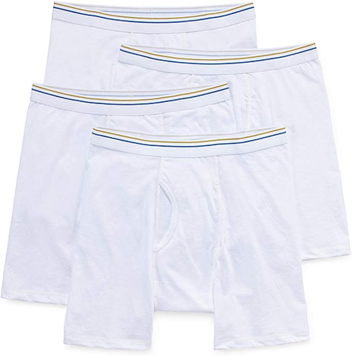 Stafford 4 Pair Blended Cotton Boxer Briefs at Amazon Men’s Clothing store