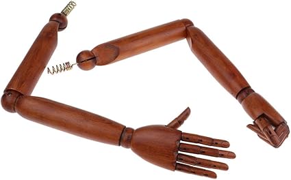 Tubayia 1 Pair Wooden Flexible Mannequin Mannequin Mannequin Arms and ...