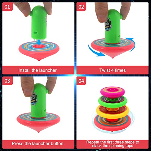 Spinning Tops for Kids, Super Stacking Tops, Stackable Spinning Tops ...