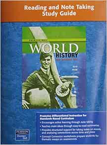 Amazon.com: PRENTICE HALL WORLD HISTORY READING AND NOTE TAKING STUDY ...