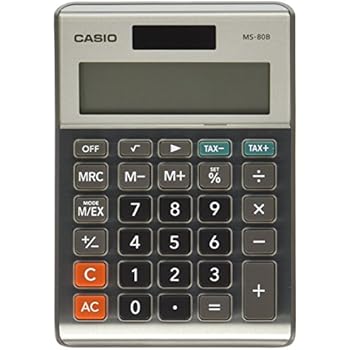 Amazon.com : Casio MS-80S Standard Function Desktop Calculator Pack of 3 : Electronics