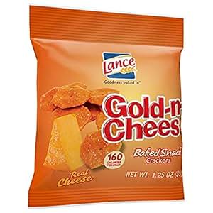 Amazon.com : Lance Gold-N-Chees 1.25 ounce 20 count : Crackers ...