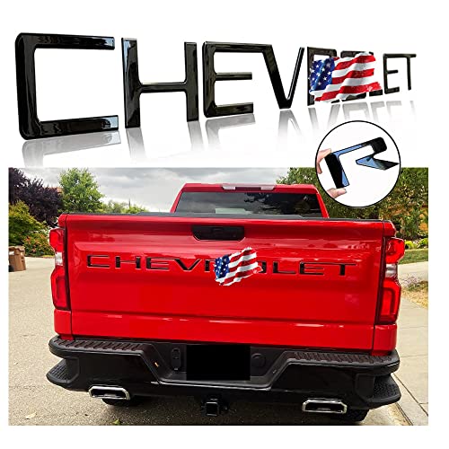 Tailgate Insert Letters 3D Raised Rear Emblems, Plastic Inserts with 3M ...