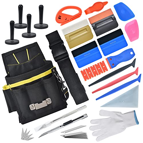REEVAA Vinyl Wrap Tool Kit Car Wrap Kit Vinyl Wrap Tools Apron Waist ...