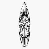 Amazon.com: EMC Graphics Tiki Surfer Sticker Decal Vinyl Bumper Sticker ...