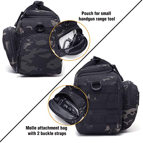 DBTAC Gun Range Bag Small | Tactical 2x Pistol Shooting Range Duffle ...