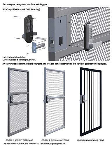 Buy GB2020 Weldable Steel Gate Box - for Double Keypad Mechanical ...