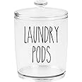 Amazon.com: Black - Laundry Pods Vinyl Decal - Skinny Farmhouse Style ...