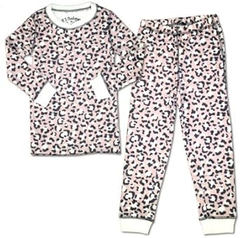 Amazon.com: PJ Salvage Girls Cheetah Animal Print Pant Set Pajamas (8 ...