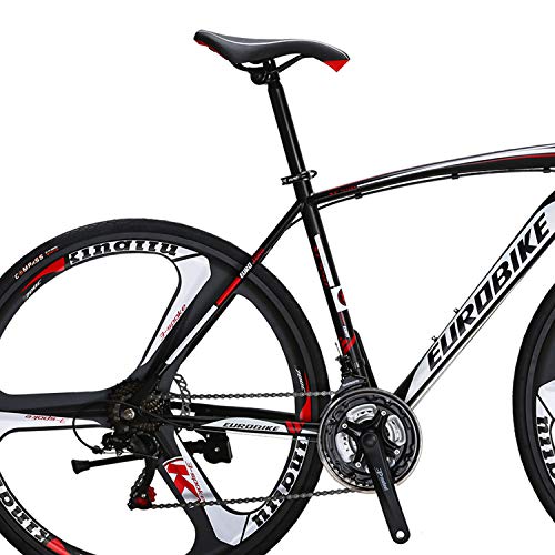 OBK XC550 Road Bike 700C Wheels 21 Speed Disc Brake Mens or Womens Bicycle Cycling (3 Spoke ...