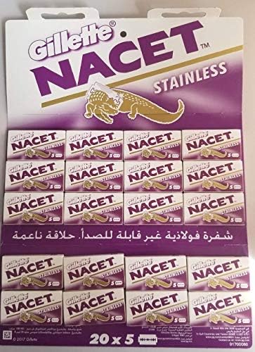 100 NACET STAINLESS Double Edge Razor Blades price in Saudi Arabia ...