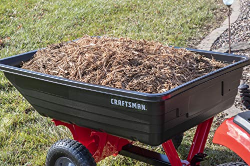 Craftsman CMXGZBF7124489 10-cu ft Poly Dump Cart, One Size, Red ...