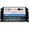 Amazon.com : EPEVER EPIPDB-COM Series Dual Battery Solar Charge Controller 20A 12V/24V Auto Work ...