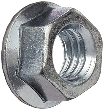 Morris 30672 Flanged Hex Nut, Captive Washer, 3/8-16 Size (Pack of 100 ...
