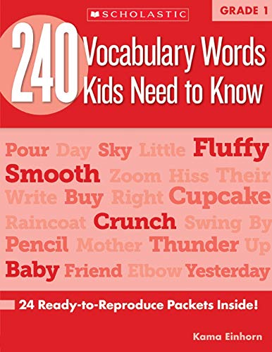 Amazon.com: 240 Vocabulary Words Kids Need to Know, Grade 1: 24 Ready ...