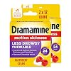 Dramamine Chewable Less Drowsy, Motion Sickness Relief, Raspberry Cream ...