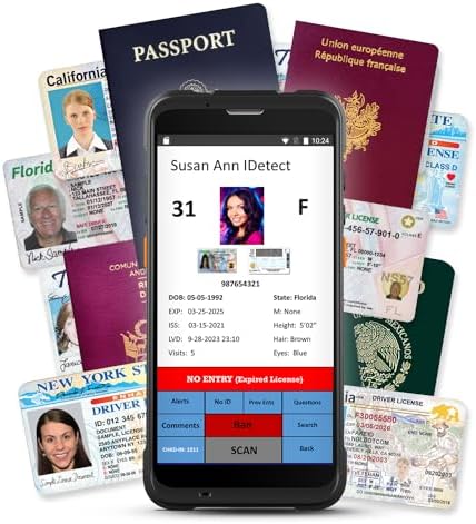 IDetect Quantum Edge ID Scanner V2 - Drivers License and Passport Age ...