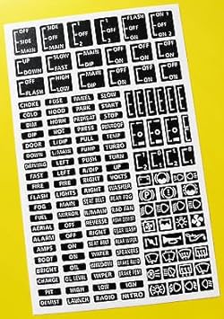 DASHBOARD CUSTOM STICKER DECAL SET Ideal for Rally, Race, Classic and ...
