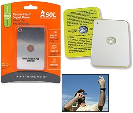 Emergancy Rescue Signal Mirror with Aiming hole - - Amazon.com