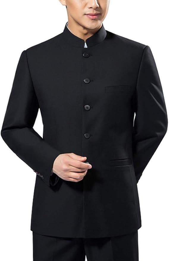 YOUMU Herren Chinesische Traditionelle Uniform Chinesische Tunika Anzug ...