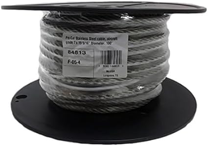 Amazon.com : 5/16″ 316 Stainless Steel Wire Rope Spool - 100 ft ...