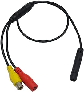 Amazon.com: 1PC Car Backup Reverse Camera 4-Pin Male to CVBS RCA Female ...