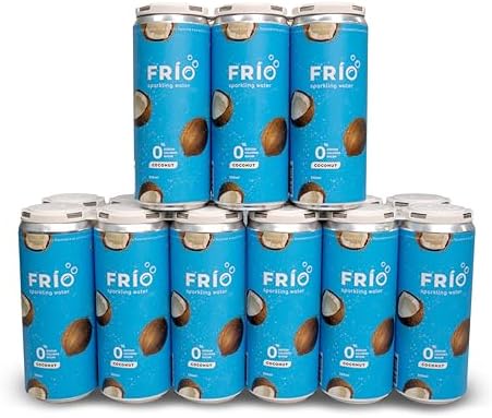 Frio Coconut Sparkling Water - 18 Pack x 330ml - 0 Sugar, 0 Calories ...
